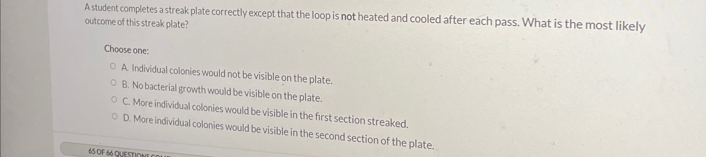Solved Astudent completes a streak plate correctly except | Chegg.com