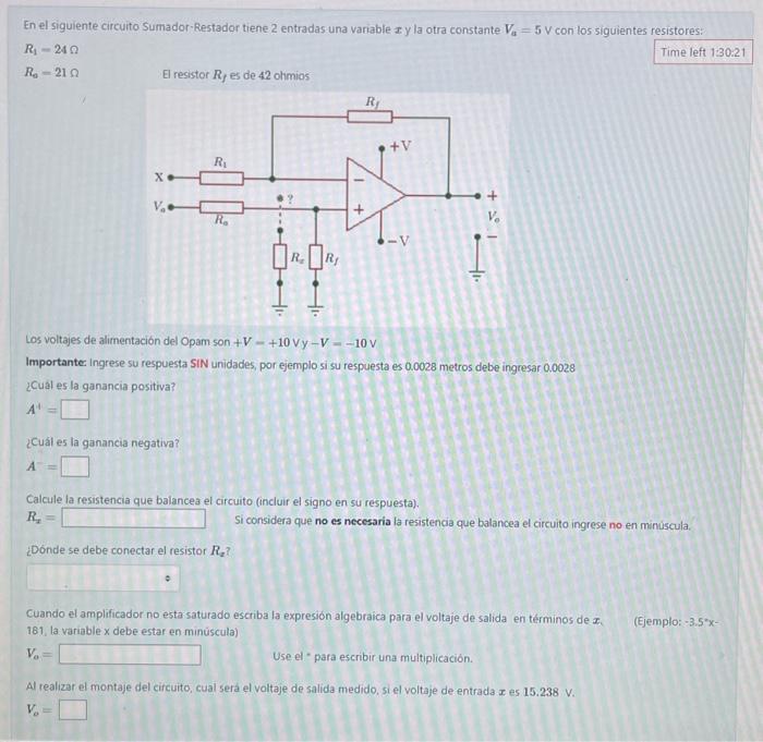 Solved En el siguiente circuito Sumador-Restador tiene 2 | Chegg.com