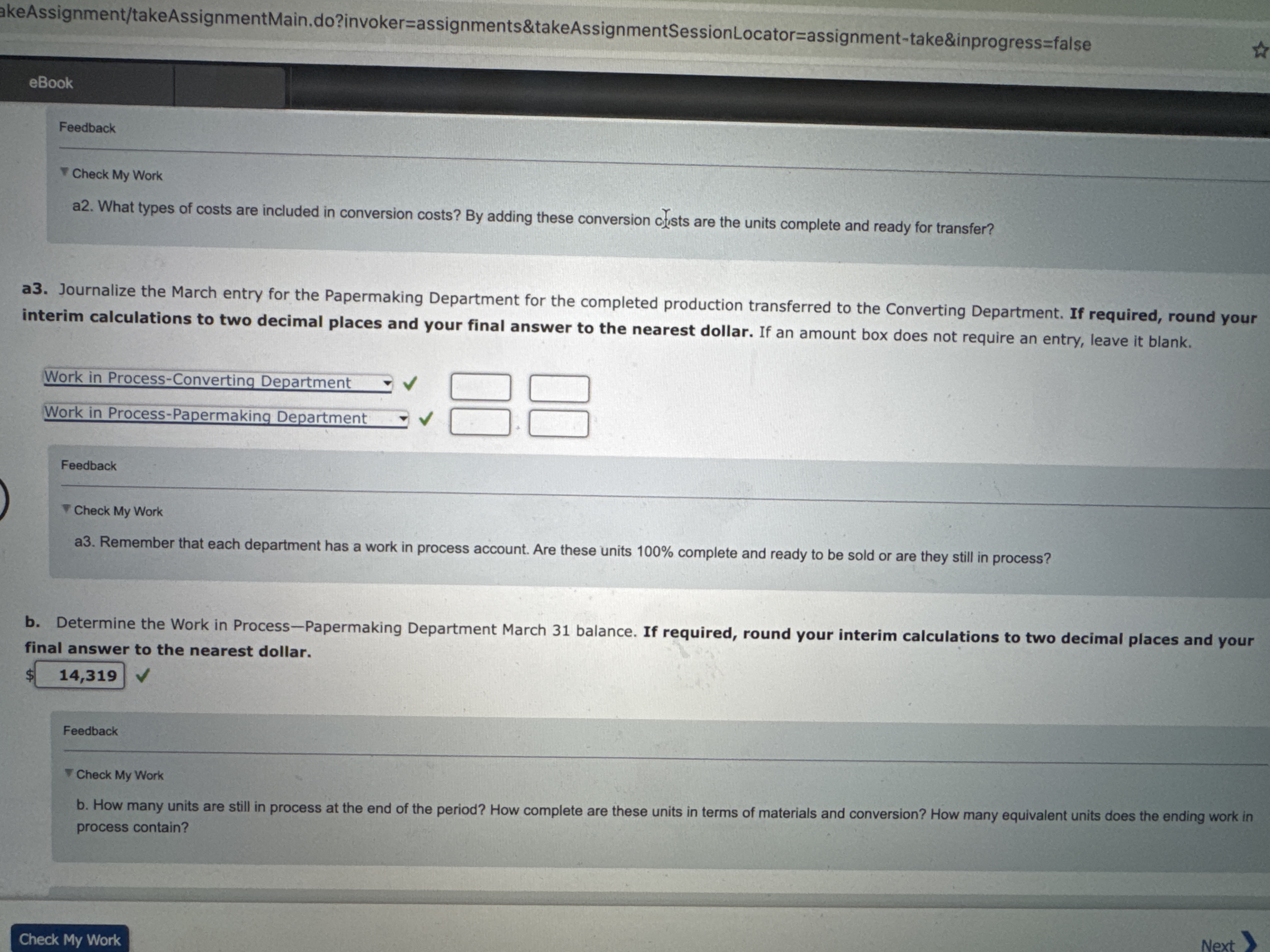 a2. ﻿What types of costs are included in conversion | Chegg.com