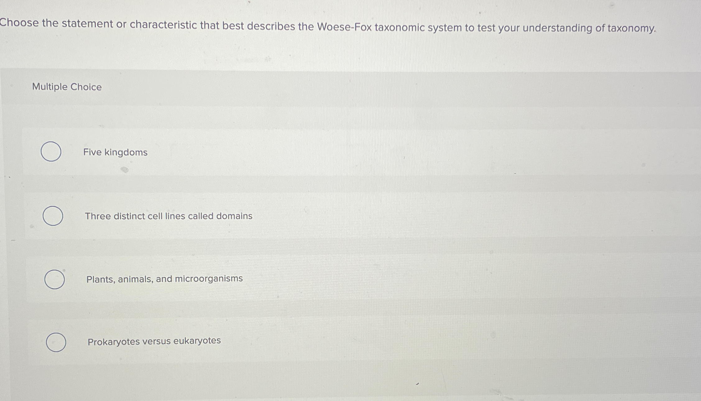 Solved Choose the statement or characteristic that best | Chegg.com