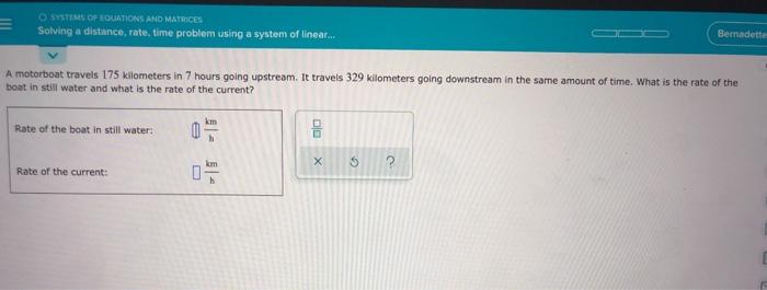 Solved SYSTEMS OF EQUATIONS AND MATRICES Solving a distance, | Chegg.com
