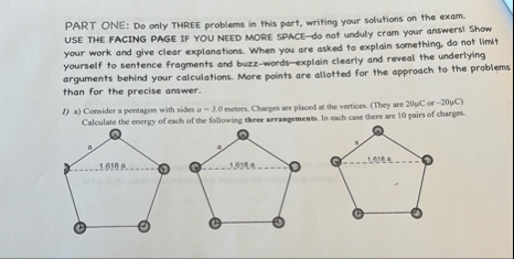 Solved PART ONE: Do only THREE problems in this part, | Chegg.com