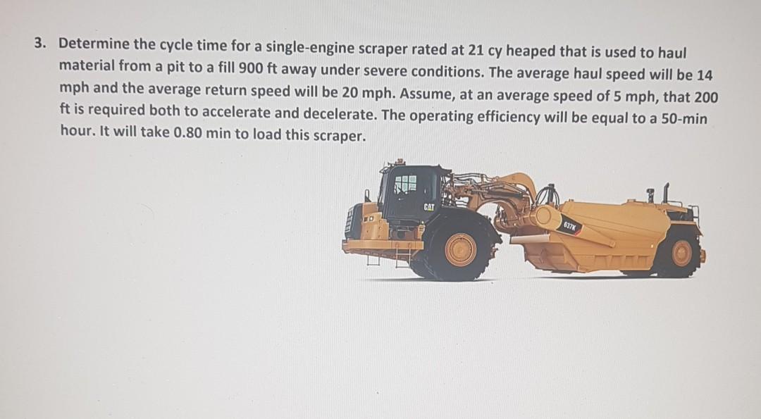 Solved 3. Determine the cycle time for a single-engine | Chegg.com