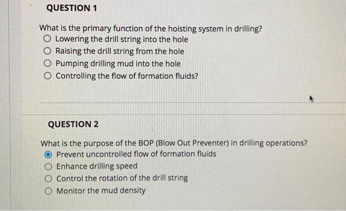 Solved What is the primary function of the hoisting system | Chegg.com