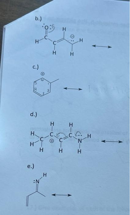 Solved 11.) Draw all reasonable resonance structures for the | Chegg.com