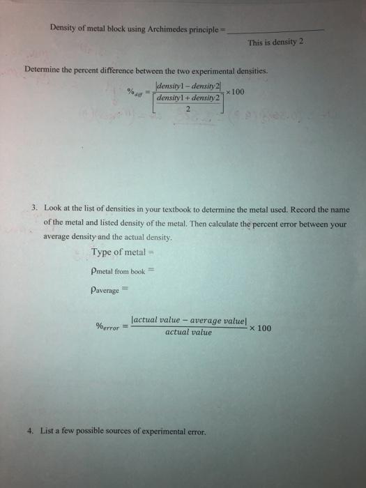 Solved Archimedes principle explains why objects float or | Chegg.com