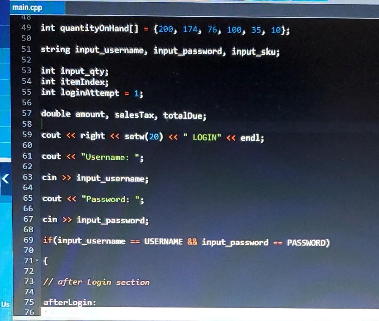 Solved Can anyone help me format my code so that I can | Chegg.com