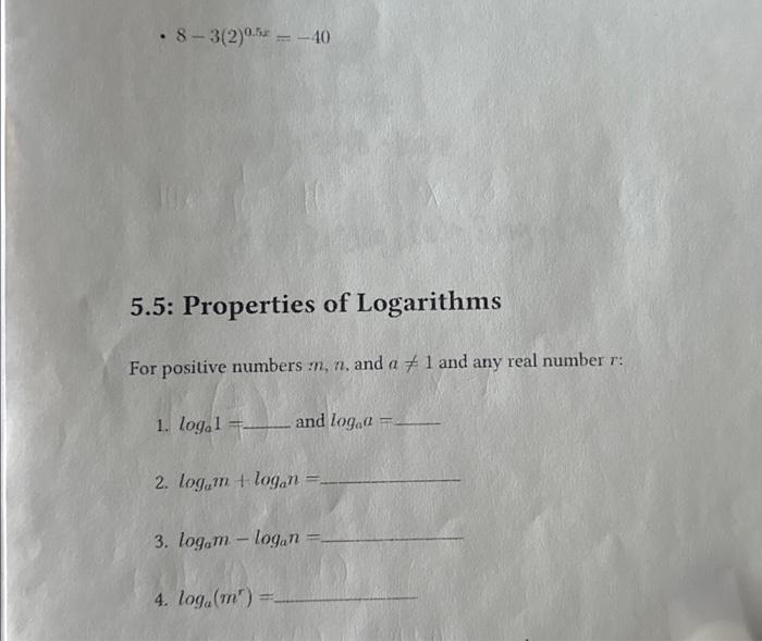 Solved The Natural Logarithm the base- logarithm is referred | Chegg.com Solved The Natural Logarithm the base- logarithm is referred | Chegg.com