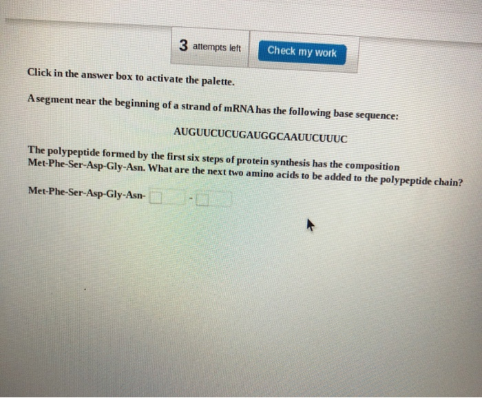 Solved 3 attempts left Check my work Click in the answer box | Chegg.com