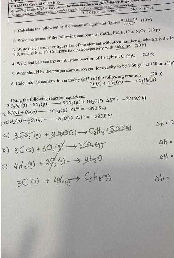 Solved CHEM123 ﻿General ChemistryAccording to the Higher | Chegg.com