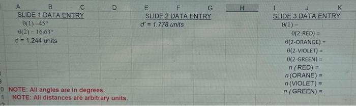 Instructions for each slide 1. Open up the Excel file | Chegg.com