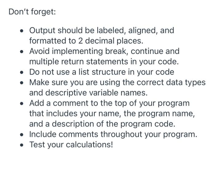 Solved Looping Implementations In Python In An Effort To 