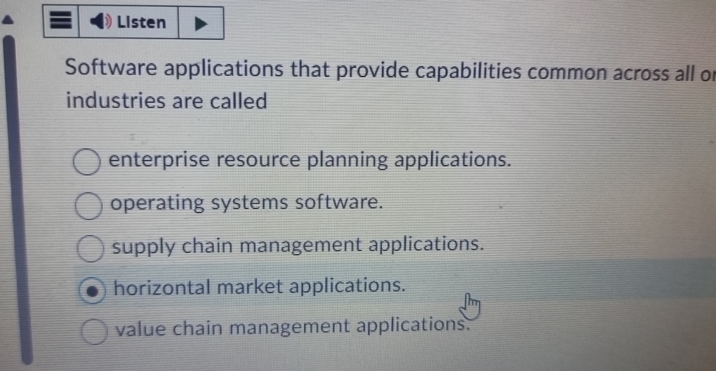 Solved Software applications that provide capabilities | Chegg.com