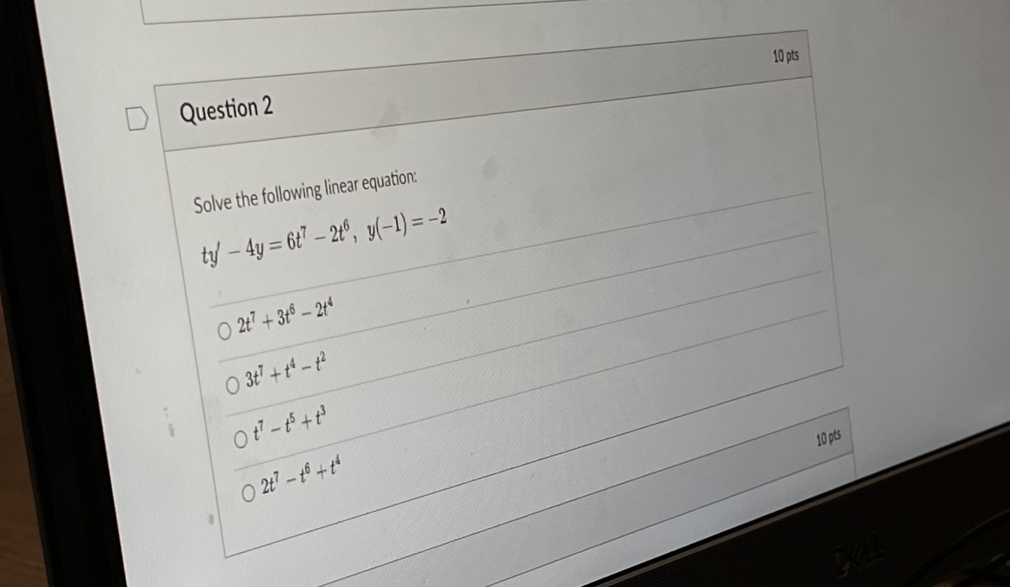 Solved Question 2Solve the following linear | Chegg.com