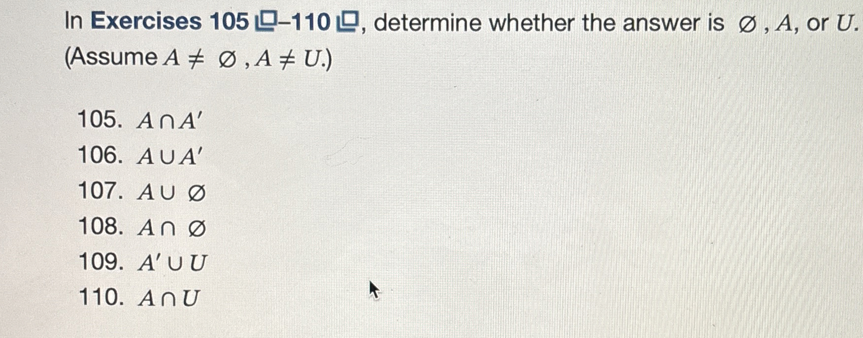 Solved In Exercises 105 -110, ﻿determine whether the answer | Chegg.com