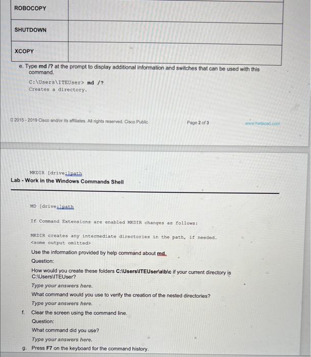 Solved 02015−2019 Cisco andor its aftliales. Al rights | Chegg.com
