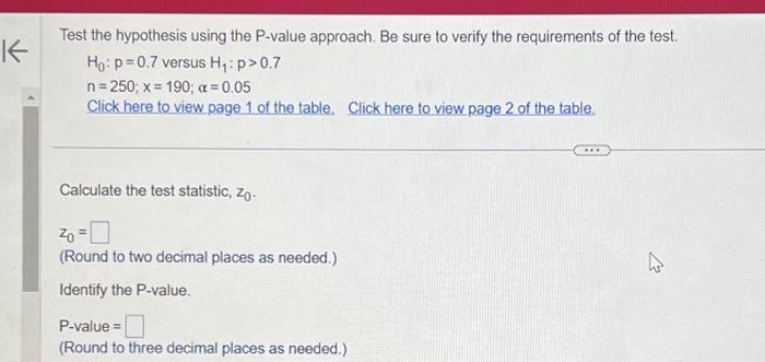Solved Test the hypothesis using the P-value approach. Be | Chegg.com