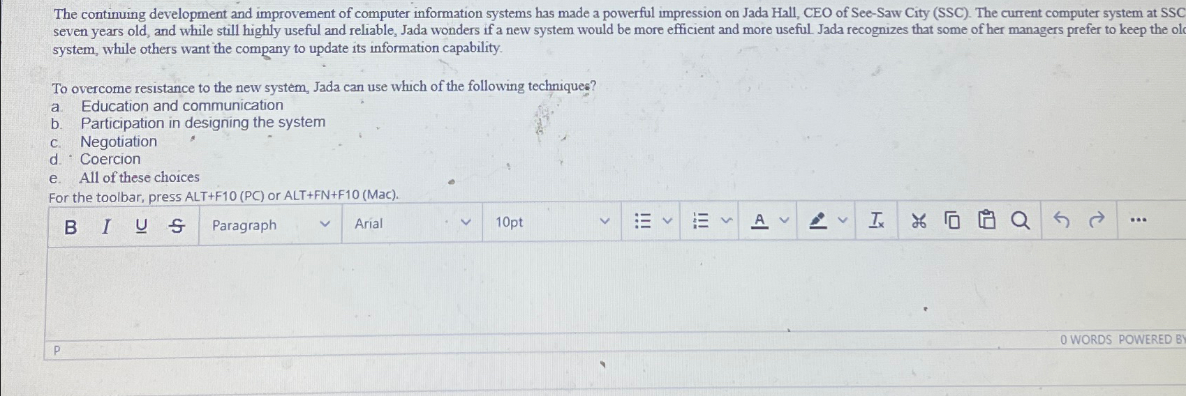 Solved The continuing development and improvement of | Chegg.com