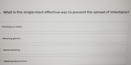 Solved What is the single most effective way to prevent the | Chegg.com
