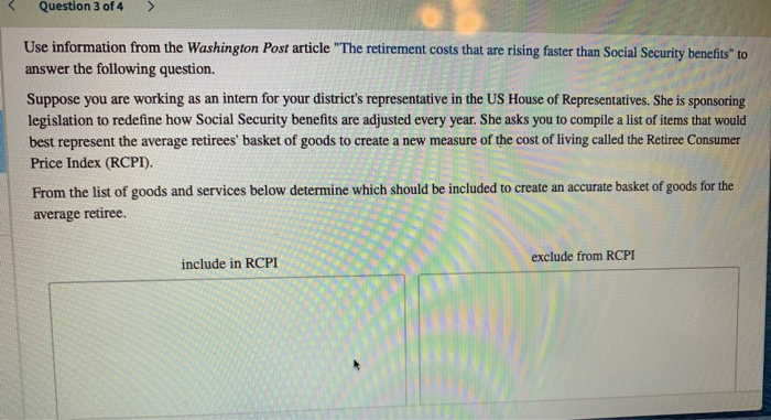 Solved Question 3 of 4 > Use information from the Washington | Chegg.com