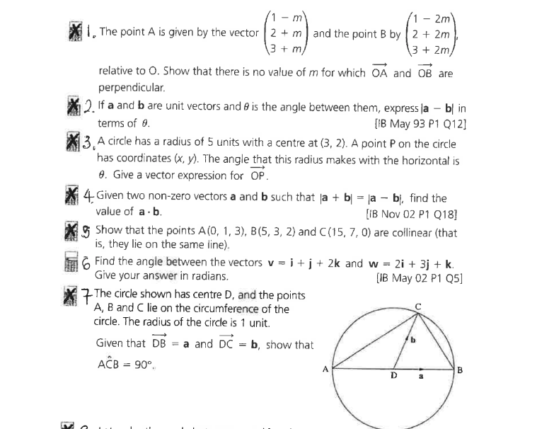 1. ﻿The point A ﻿is given by the vector | Chegg.com