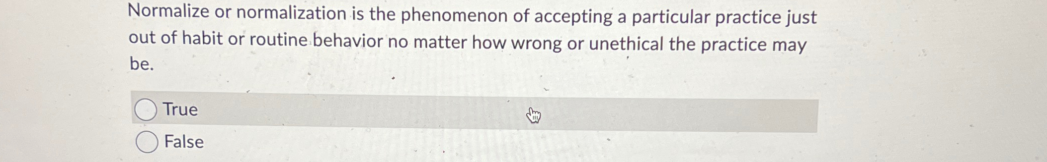Solved Normalize or normalization is the phenomenon of | Chegg.com