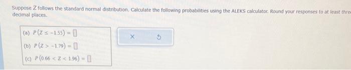 [solved] Suppose Z Follows The Standard Normal Distribution
