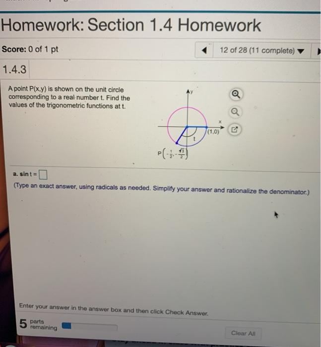 Solved Homework Section 1 4 Homework Score 0 Of 1 Pt 12 Of