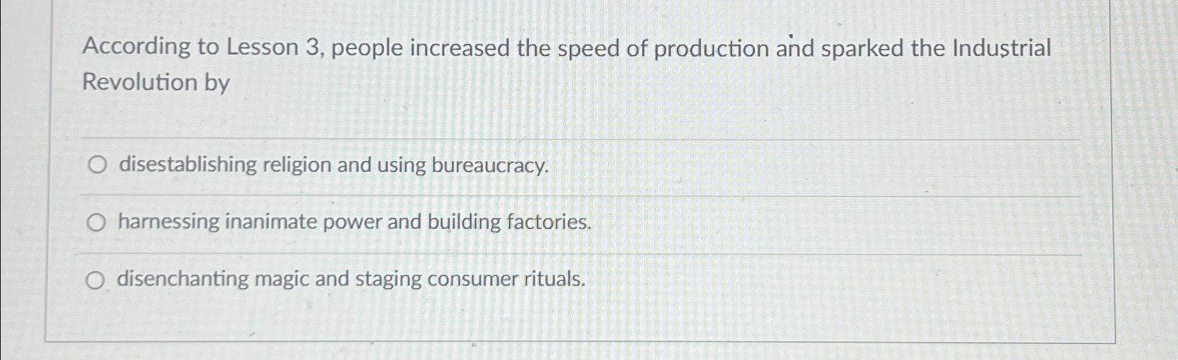 Solved According to Lesson 3, ﻿people increased the speed of | Chegg.com