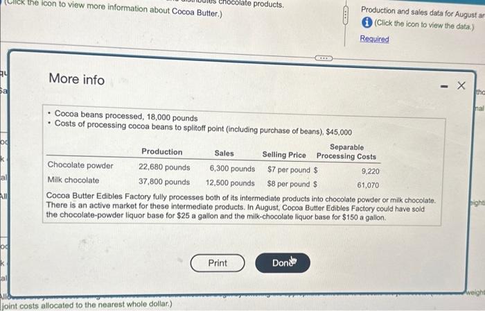 the icon to view more information about Cocoa | Chegg.com