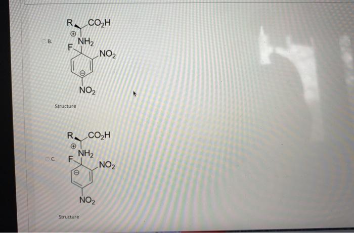 Solved RCO2H B NH2 F NO2 NO2 Structure RCO2H F NH2 NO2 NO2 | Chegg.com