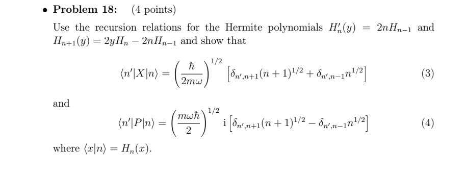 Solved Problem 21: (3 points) Repeat problem 18 and verify | Chegg.com