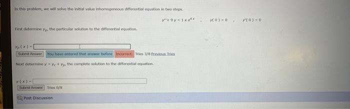 Solved In this parahiem, we wi: nolve the initiol vobue | Chegg.com
