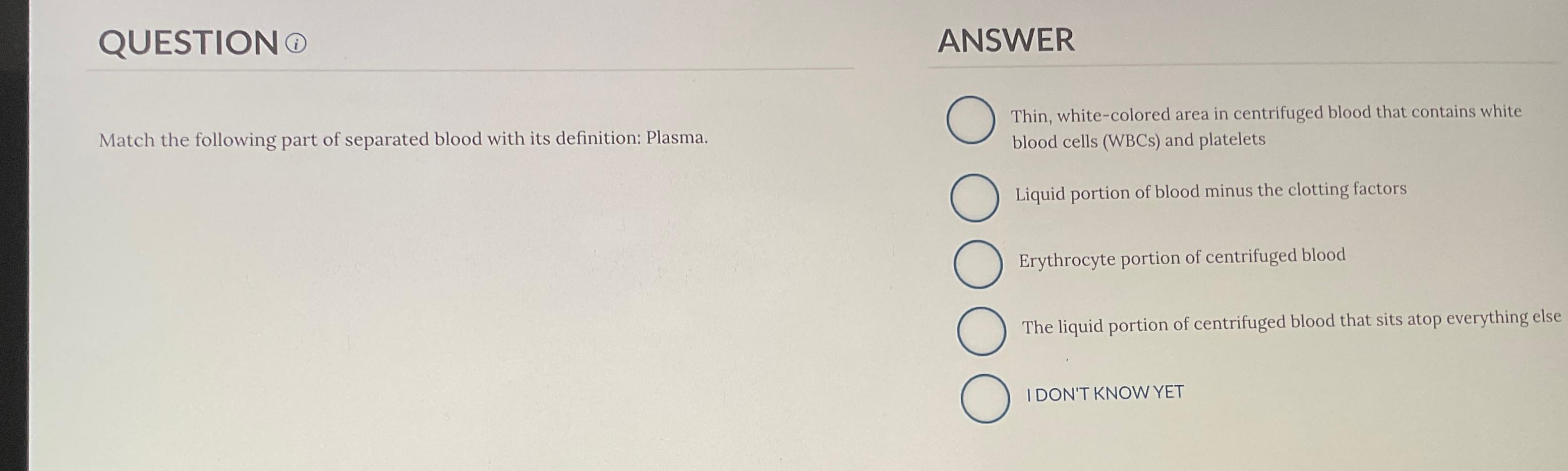Solved QUESTIONANSWERMatch the following part of separated | Chegg.com