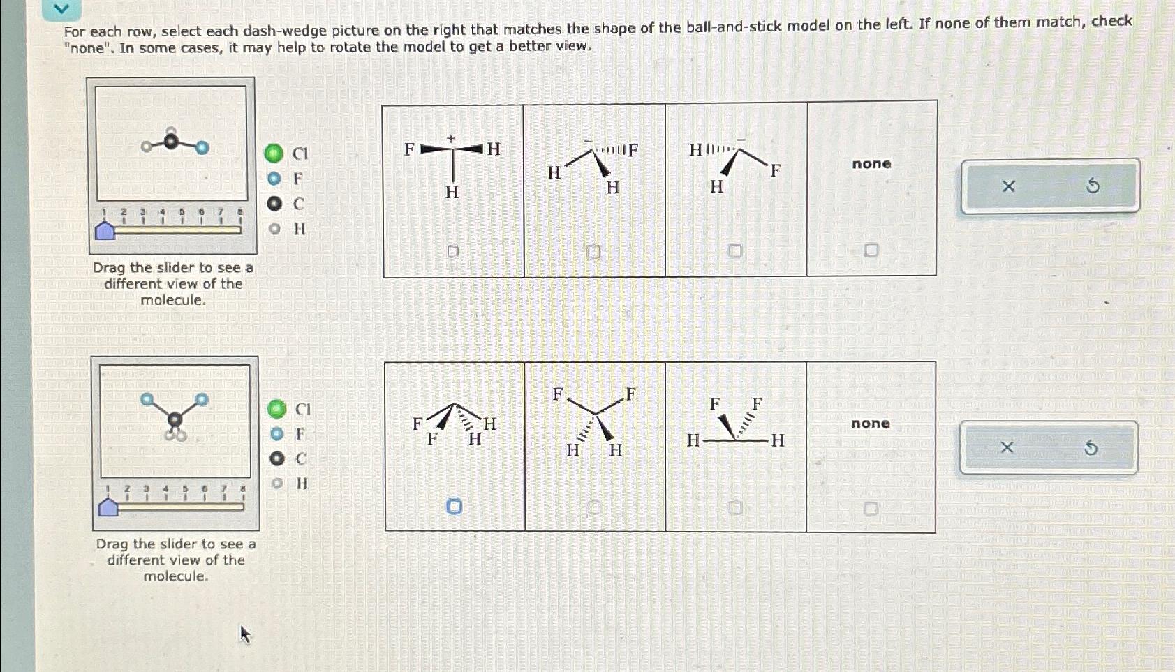 Solved For each row, select each dash-wedge picture on the | Chegg.com