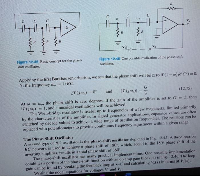 Solved Design Problem 1; Wein-bridge oscillator Figure 1 | Chegg.com