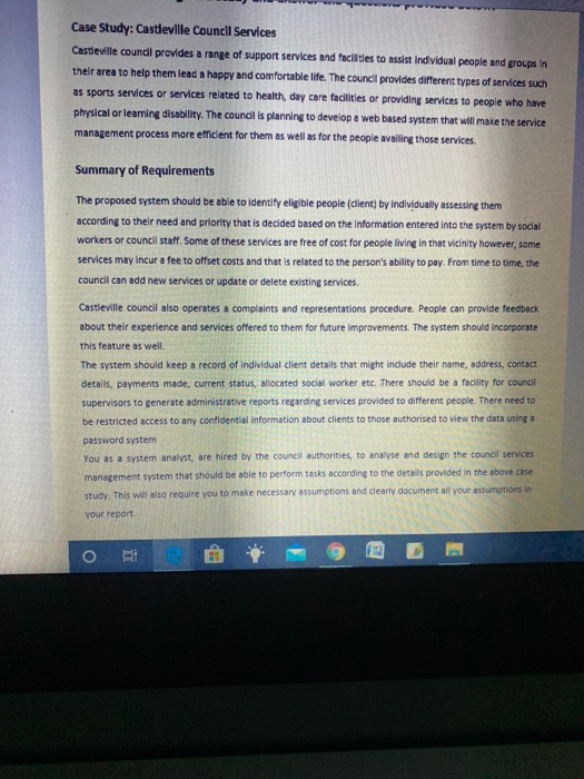 Your report must contain at least the following | Chegg.com