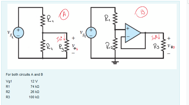 Solved For both circuits A and B, ﻿find Ir3 | Chegg.com