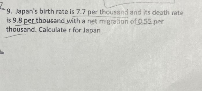 Solved the net migration is confusing me. i thought of using | Chegg.com
