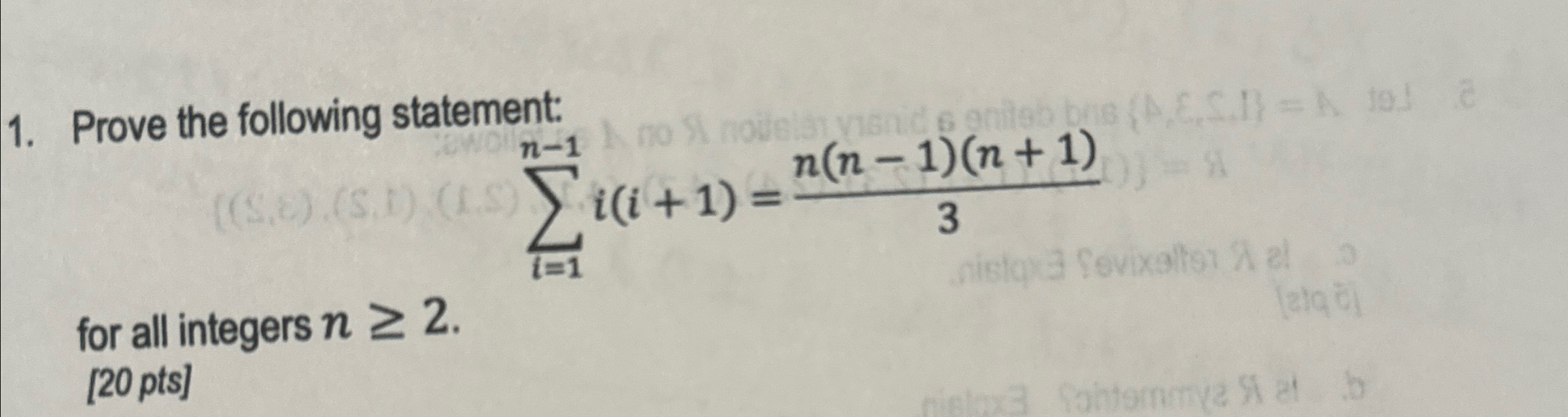 Solved Prove the following | Chegg.com