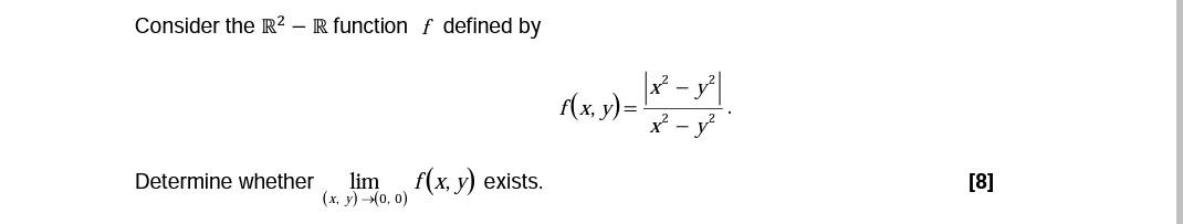 Solved Consider the R2−R function f defined by | Chegg.com