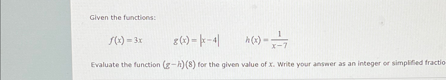 Solved Given the | Chegg.com