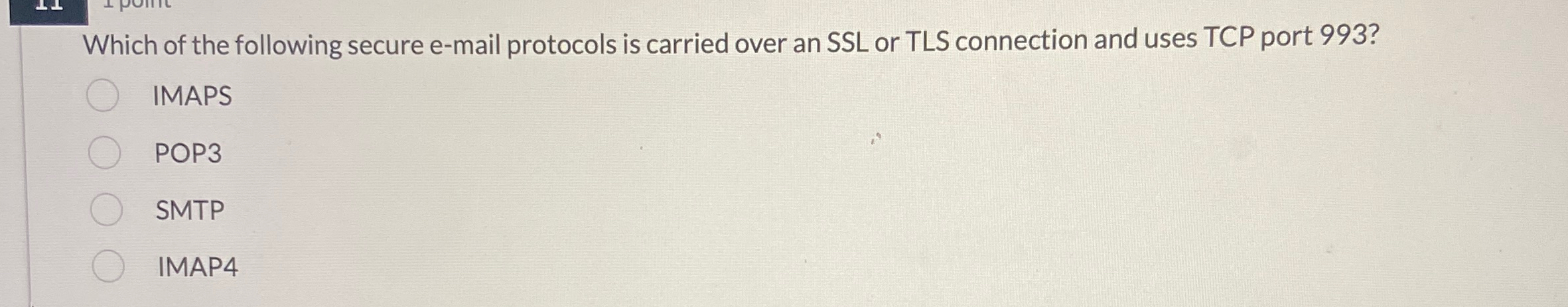 Solved Which of the following secure e-mail protocols is | Chegg.com