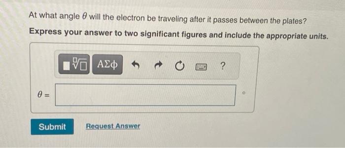 Solved An electron is accelerated horizontally from rest by | Chegg.com