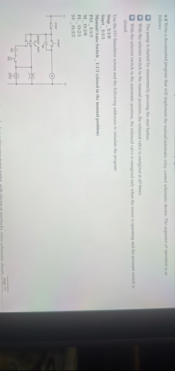 Solved 6-8 ﻿Write a documented program that will implement | Chegg.com