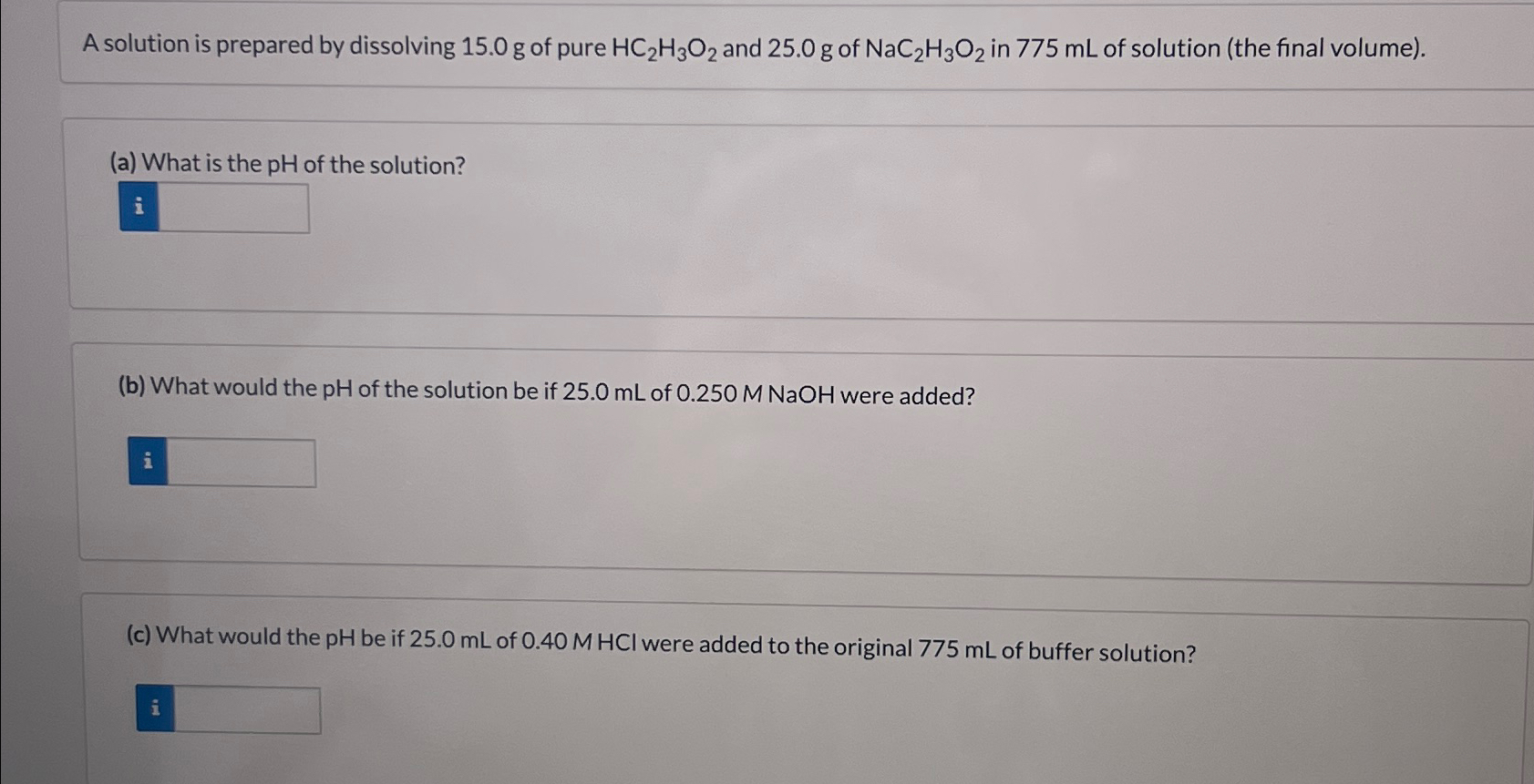 Solved A solution is prepared by dissolving 15.0g ﻿of pure | Chegg.com