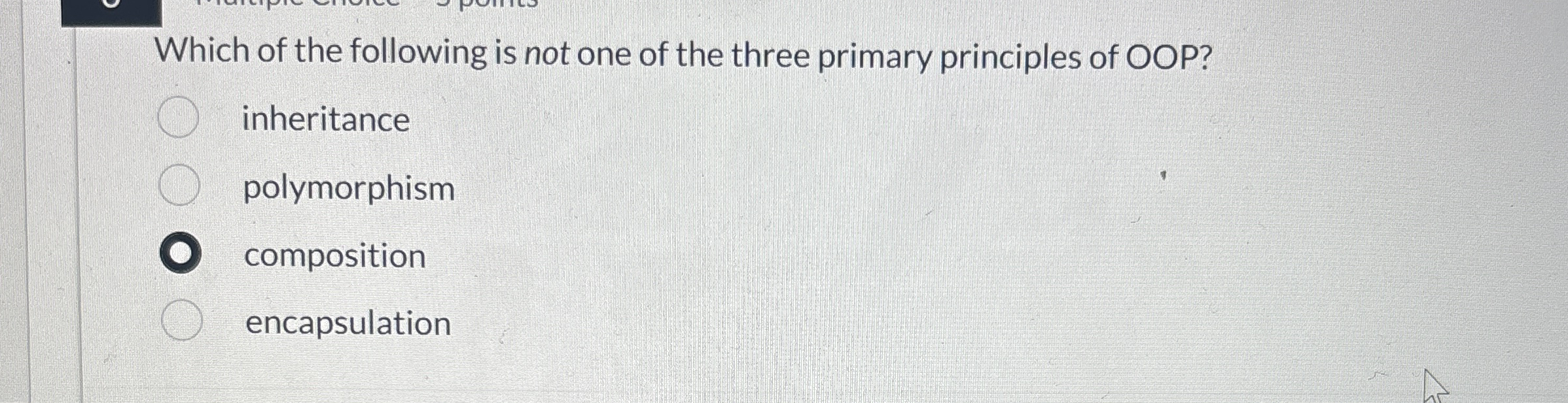 Solved Which of the following is not one of the three | Chegg.com