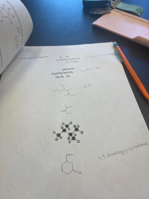 Solved provide proper IUPAC names for : | Chegg.com