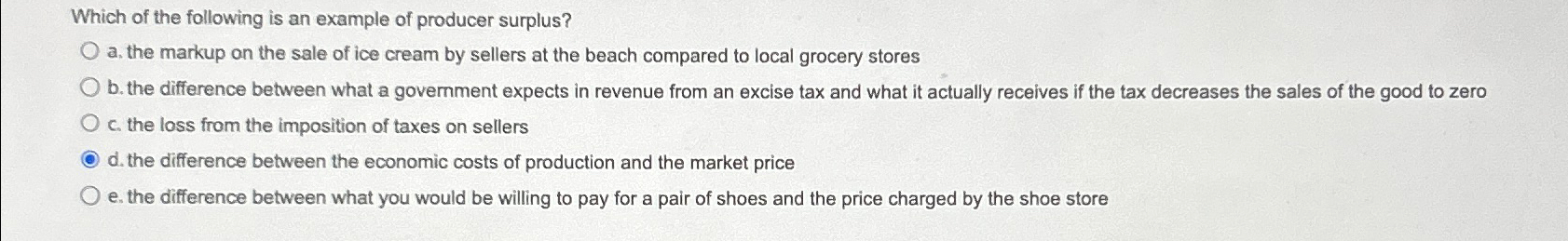 Solved Which of the following is an example of producer | Chegg.com