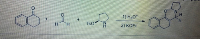 Solved 1) H30* 2) KOE H H Н Tso | Chegg.com